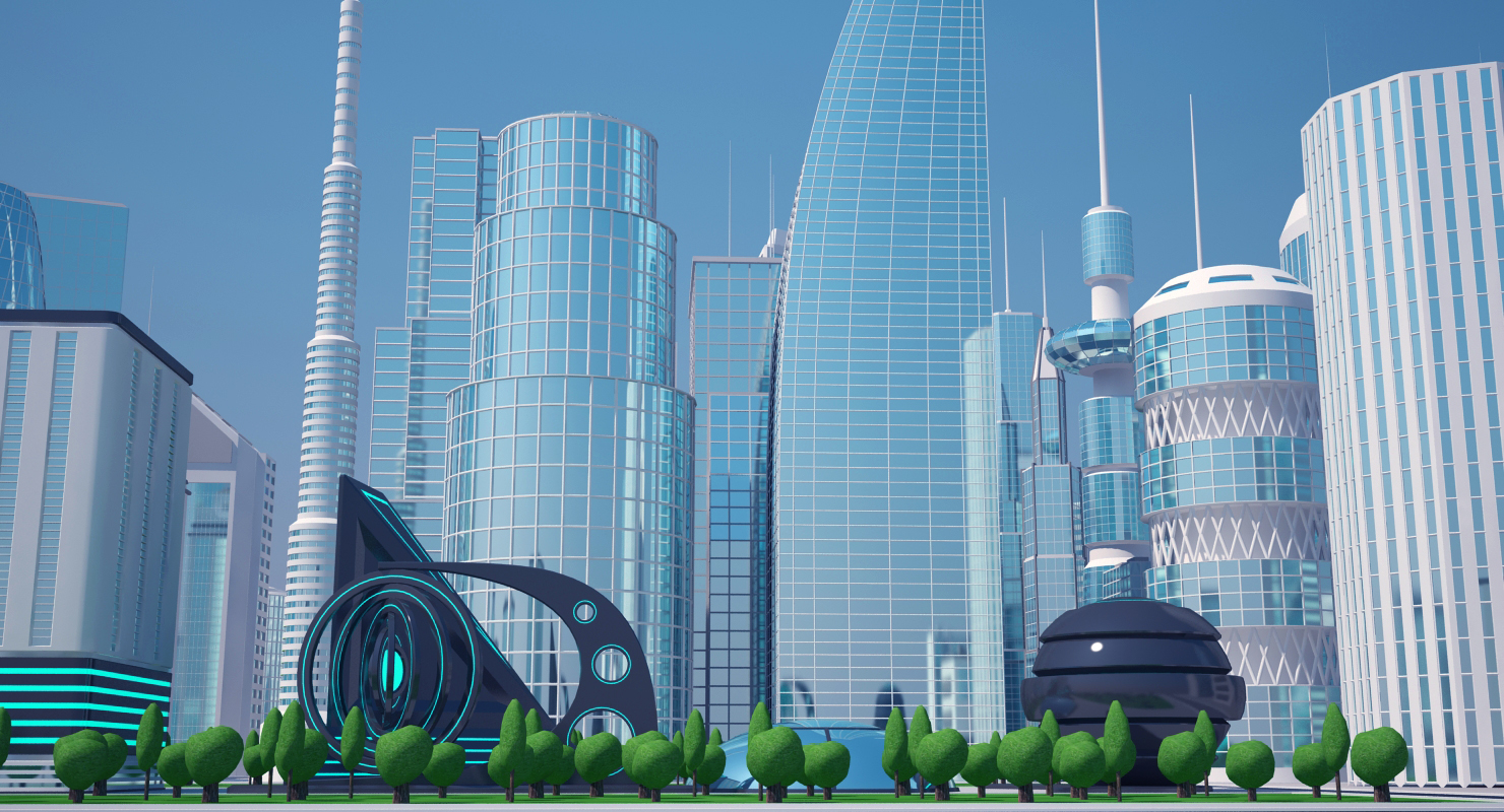 futuristic mega city max