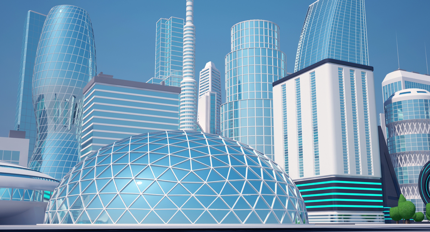 futuristic mega city max