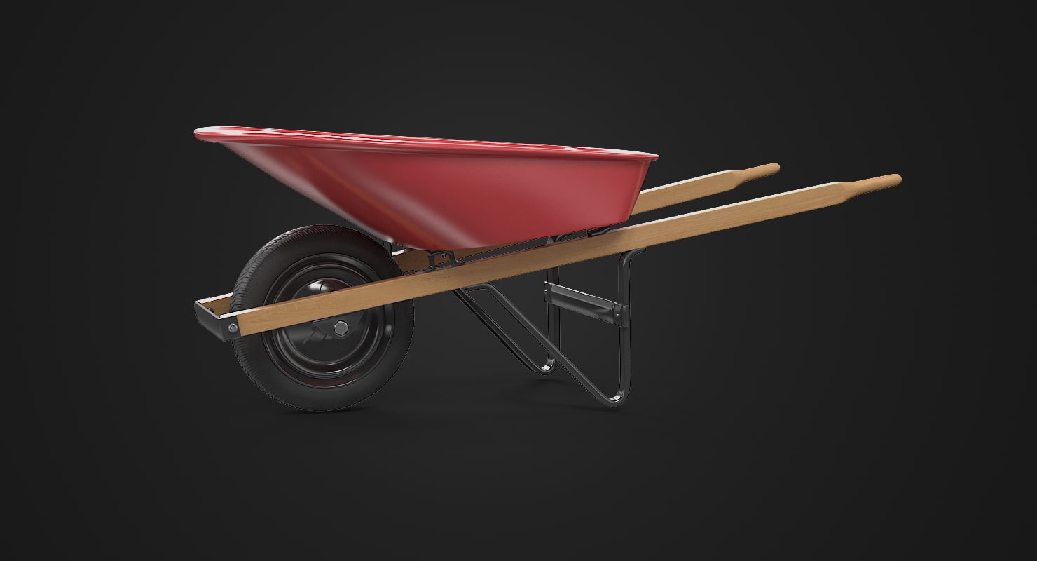 3d model wheelbarrow build industry