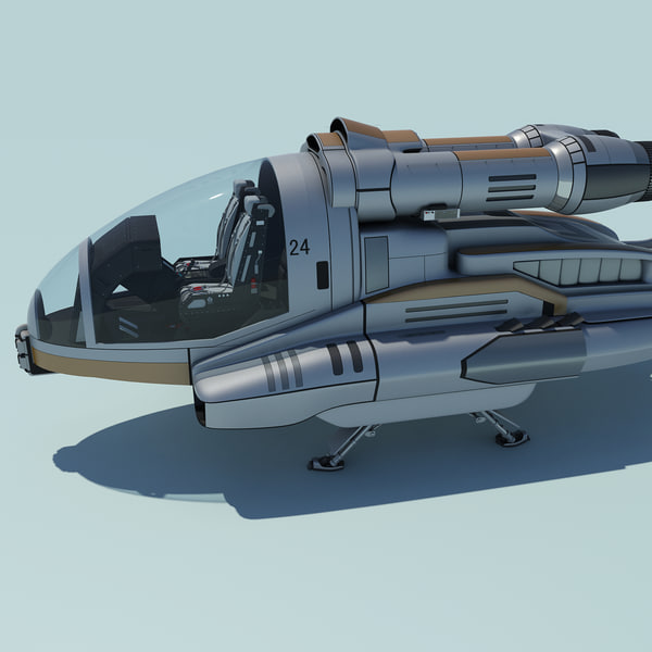 3d flying vehicle concept model