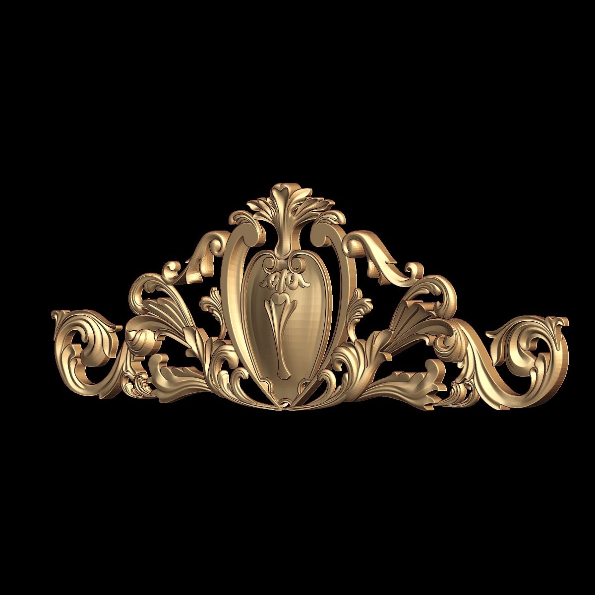 3ds decor element stl cnc