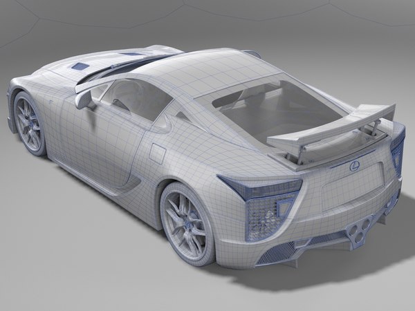 lexus lfa 3d model