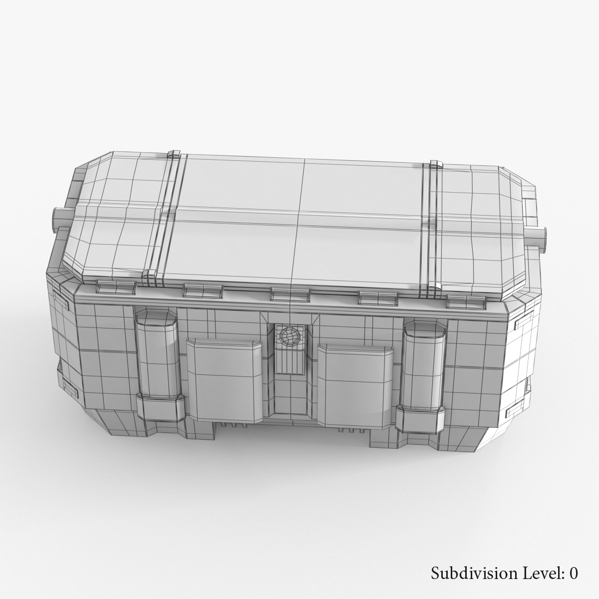 3d container box model