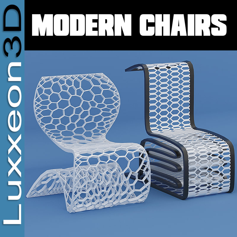 free modern chairs 3d model