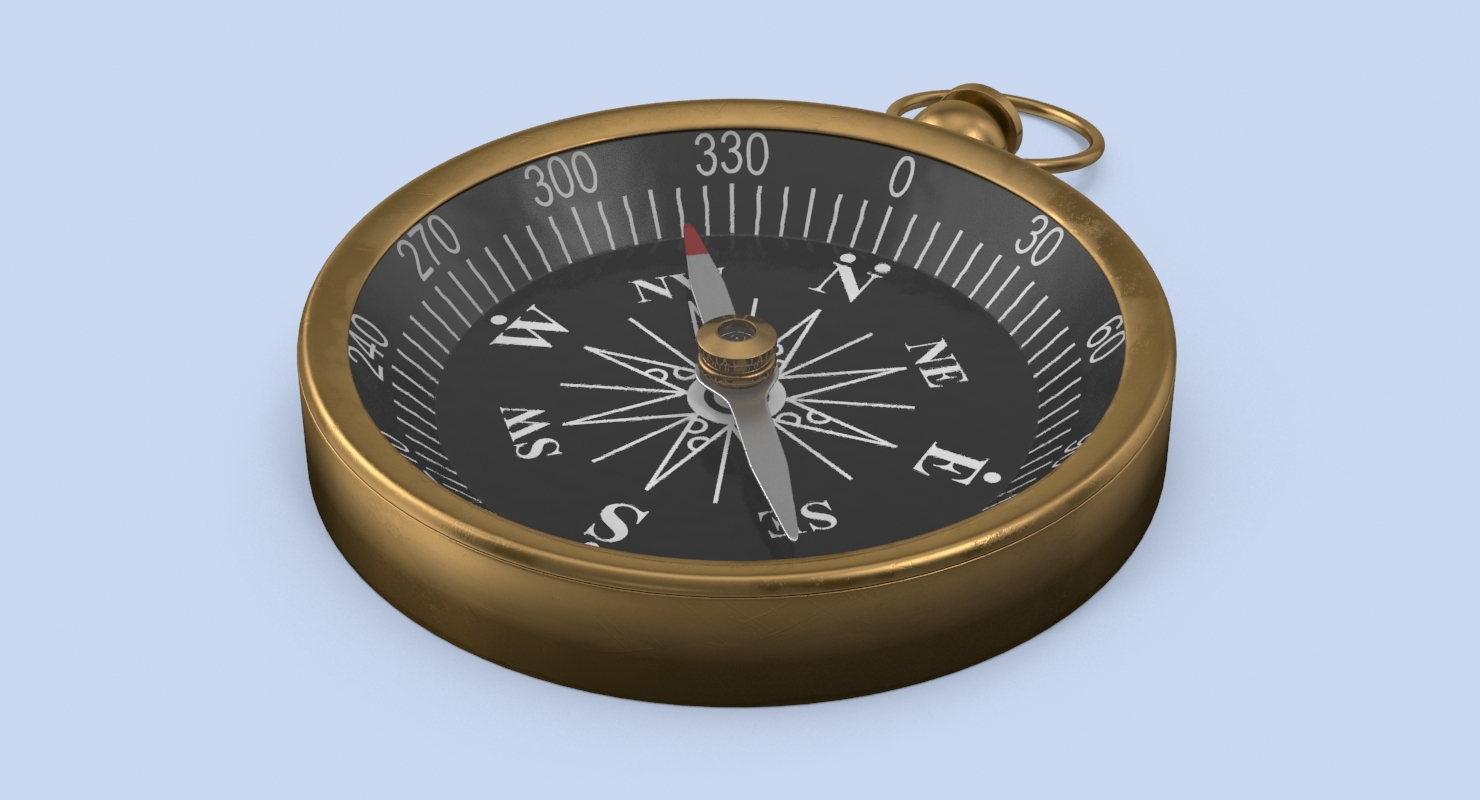3d compass 02 model