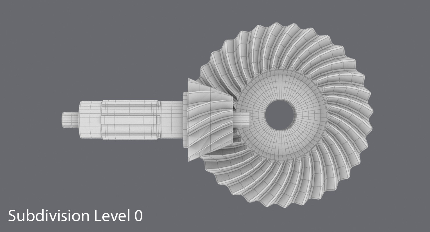 spiral bevel gear 3d model