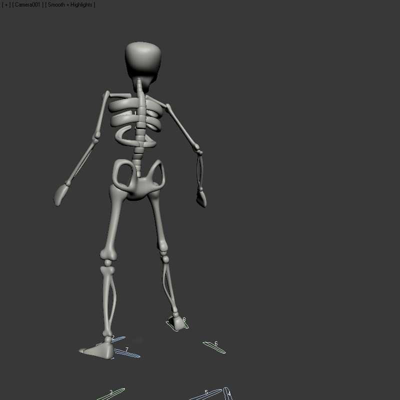 3d biped ready animation model