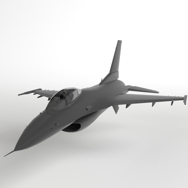 3d f-16 fighting falcon mesh