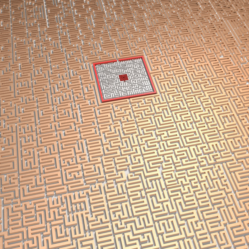 3d mazes geometry model