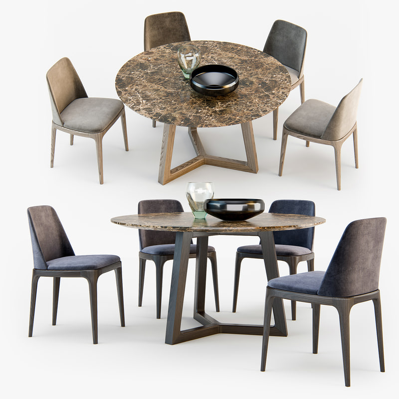 poliform grace chair concorde 3d model