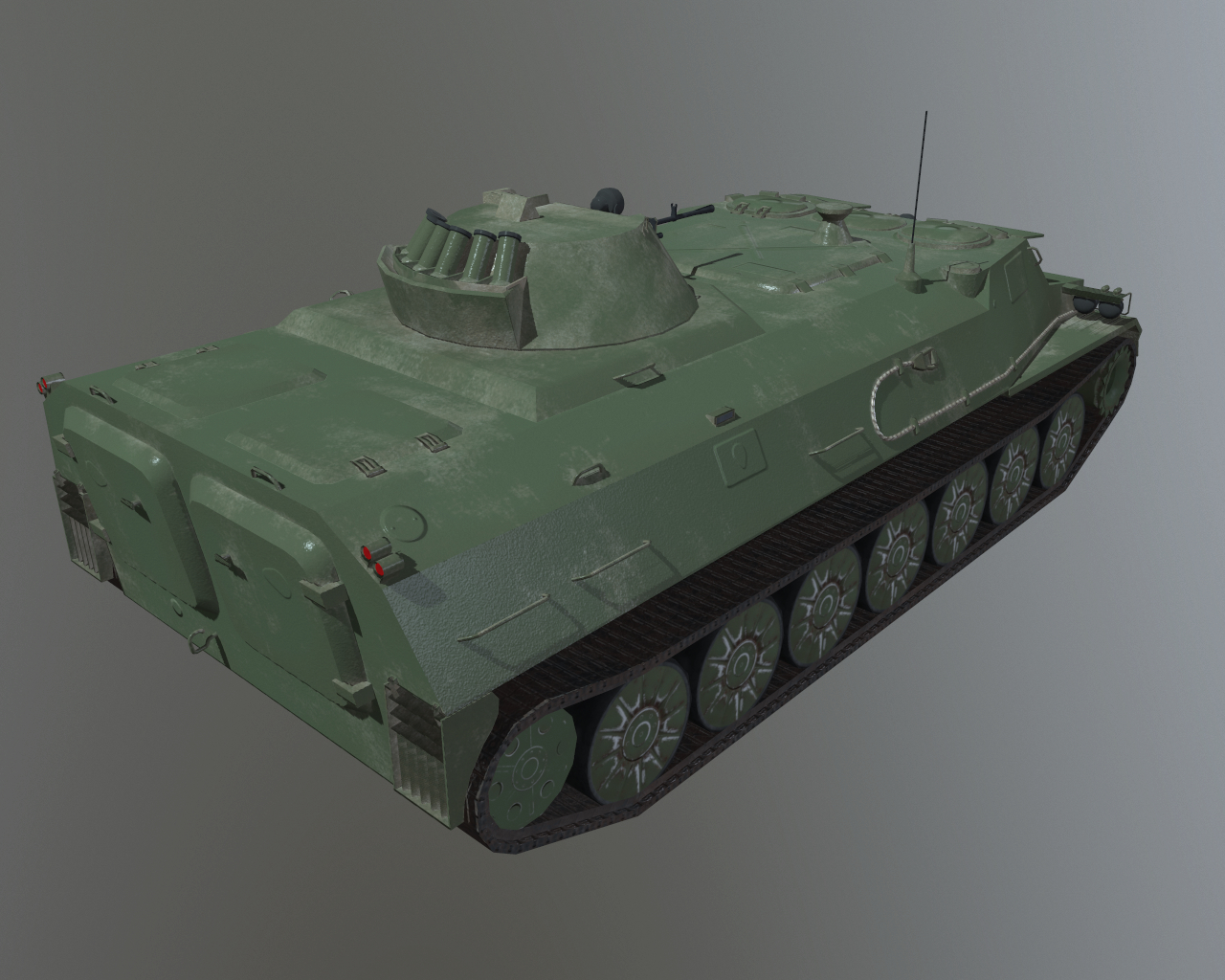 6ma turret btr-80 3d max