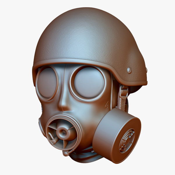 gas mask head 3d model