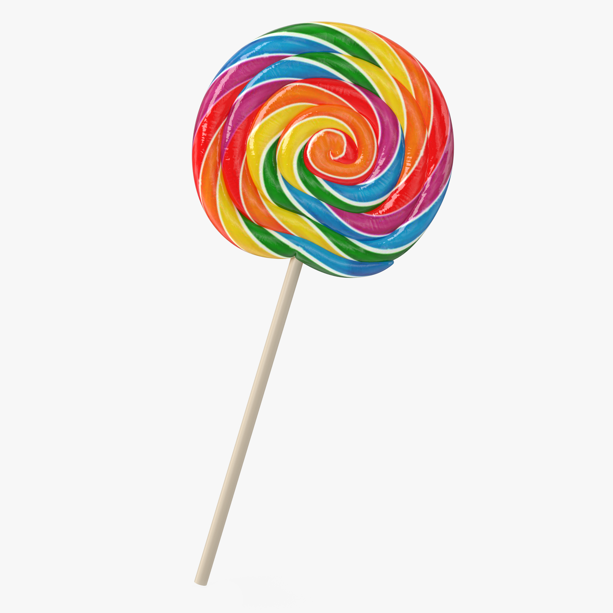 3d model of swirl lollipop