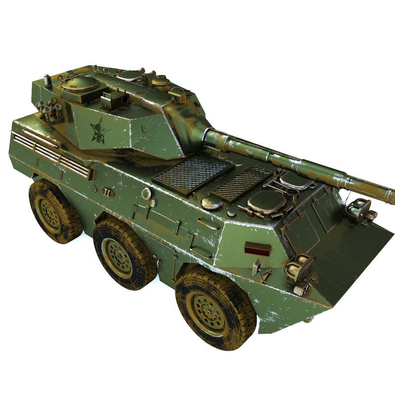 Niszczyciel czołgów PTL02 V1 Model 3D - TurboSquid 1081584