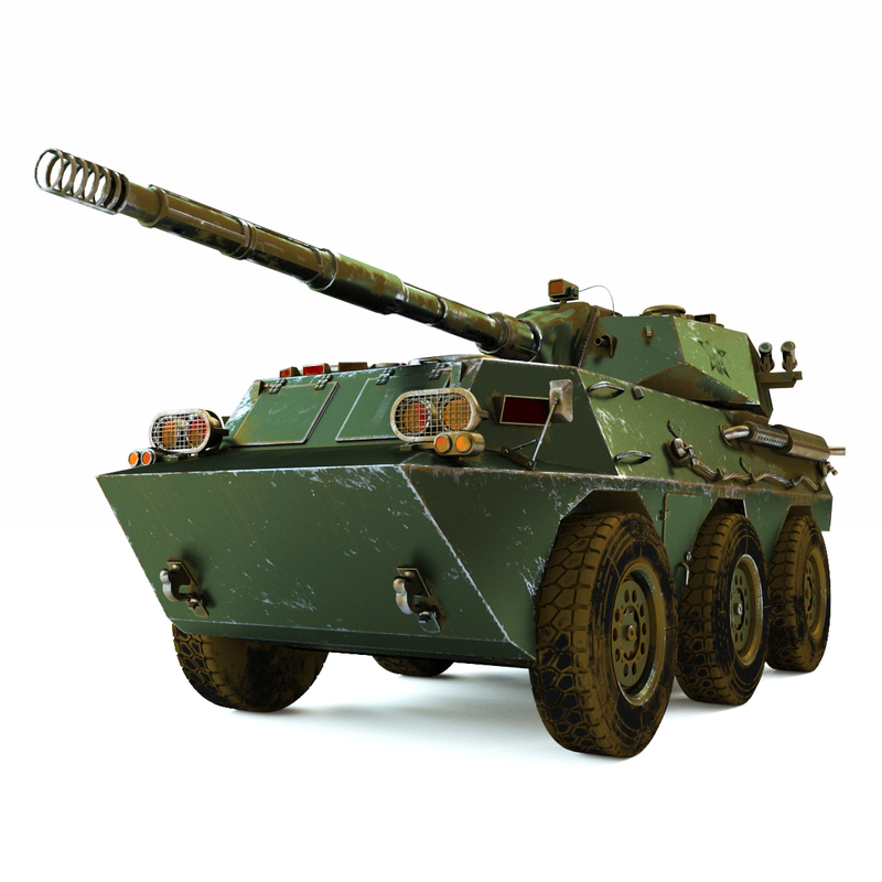 3d max ptl02 tank destroyer