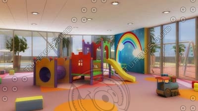 kids play area 3d max