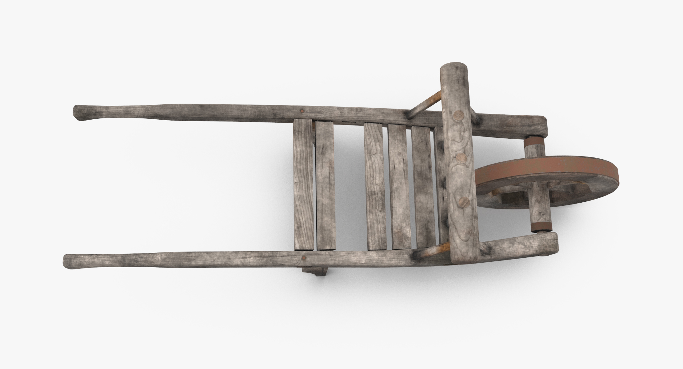 3d medieval wheelbarrow