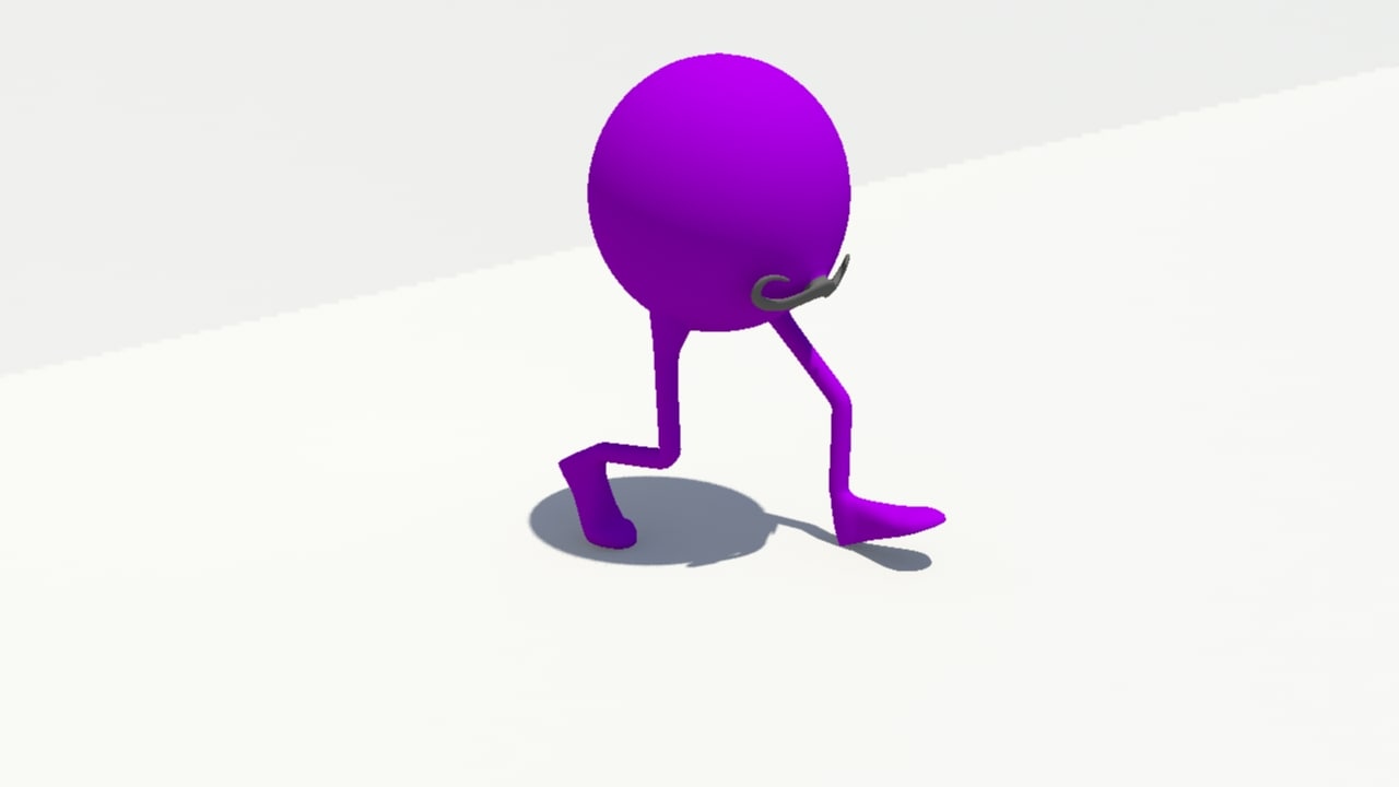 character walk 3d model
