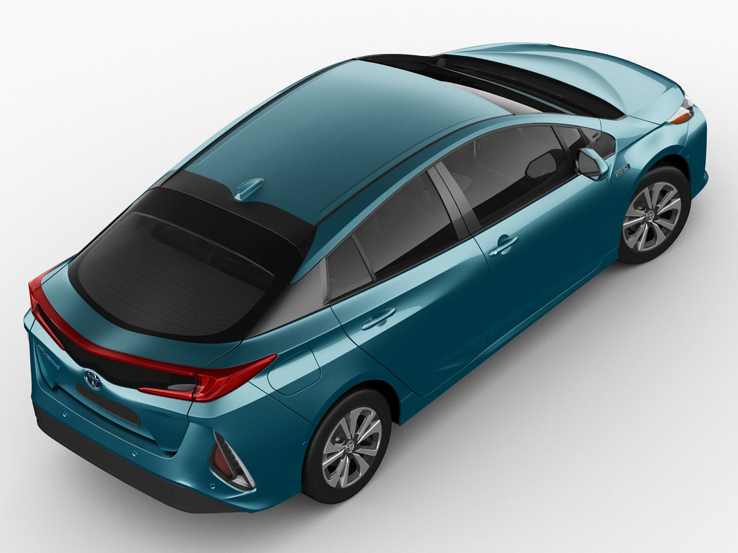 toyota prius prime 3d model