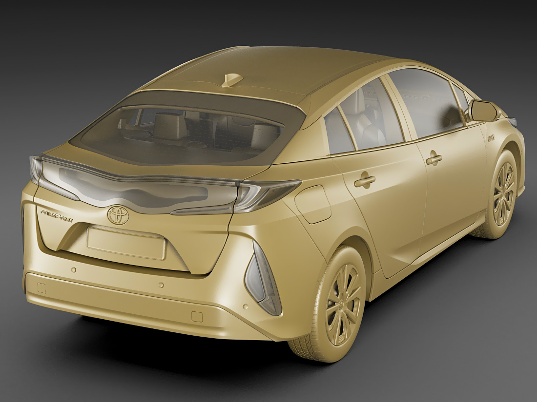 toyota prius prime 3d model