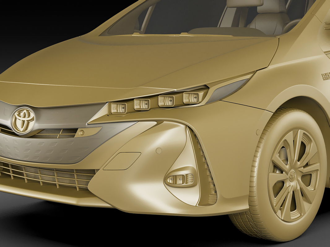 toyota prius prime 3d model