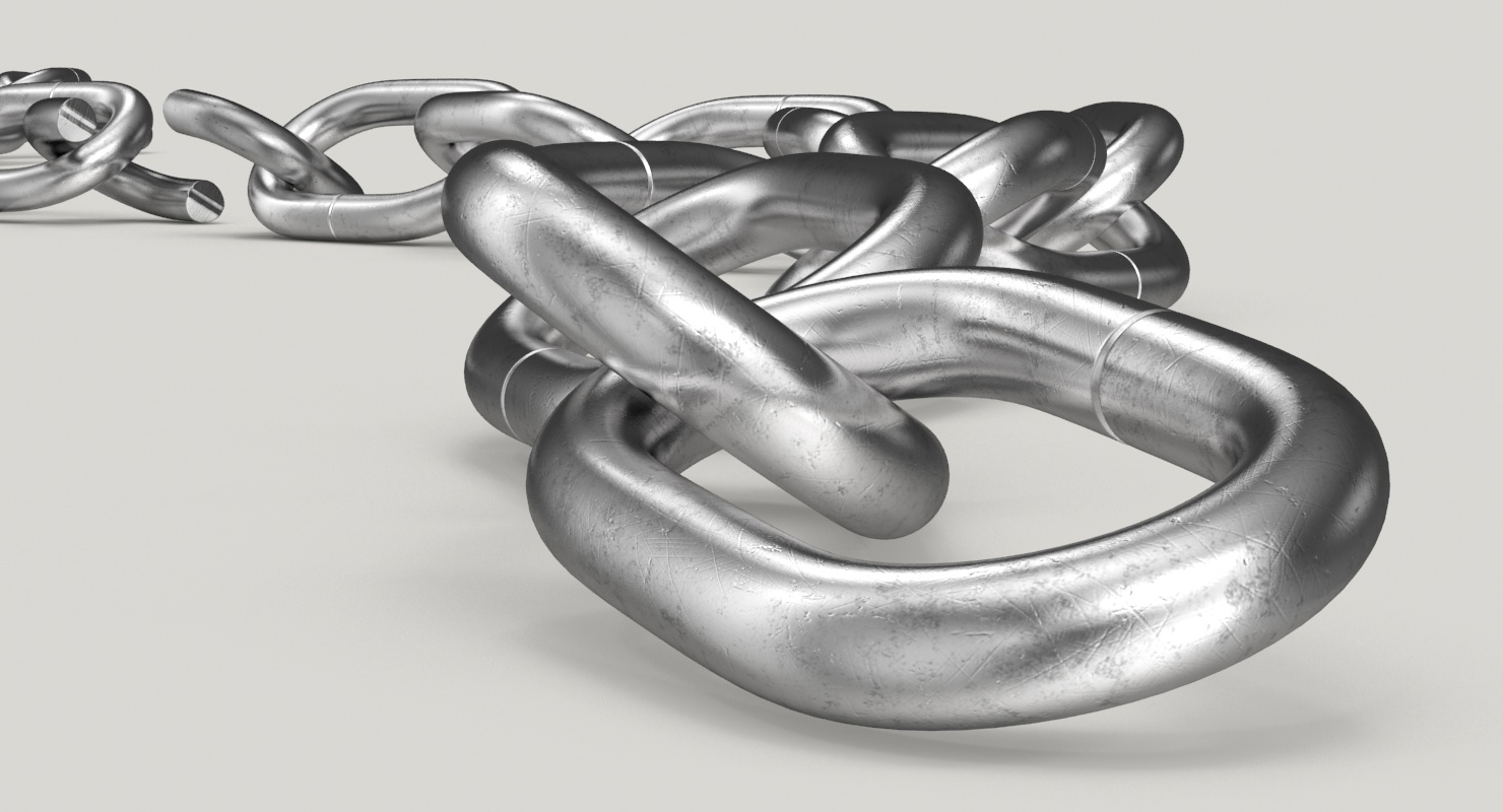 broken chain 3d model