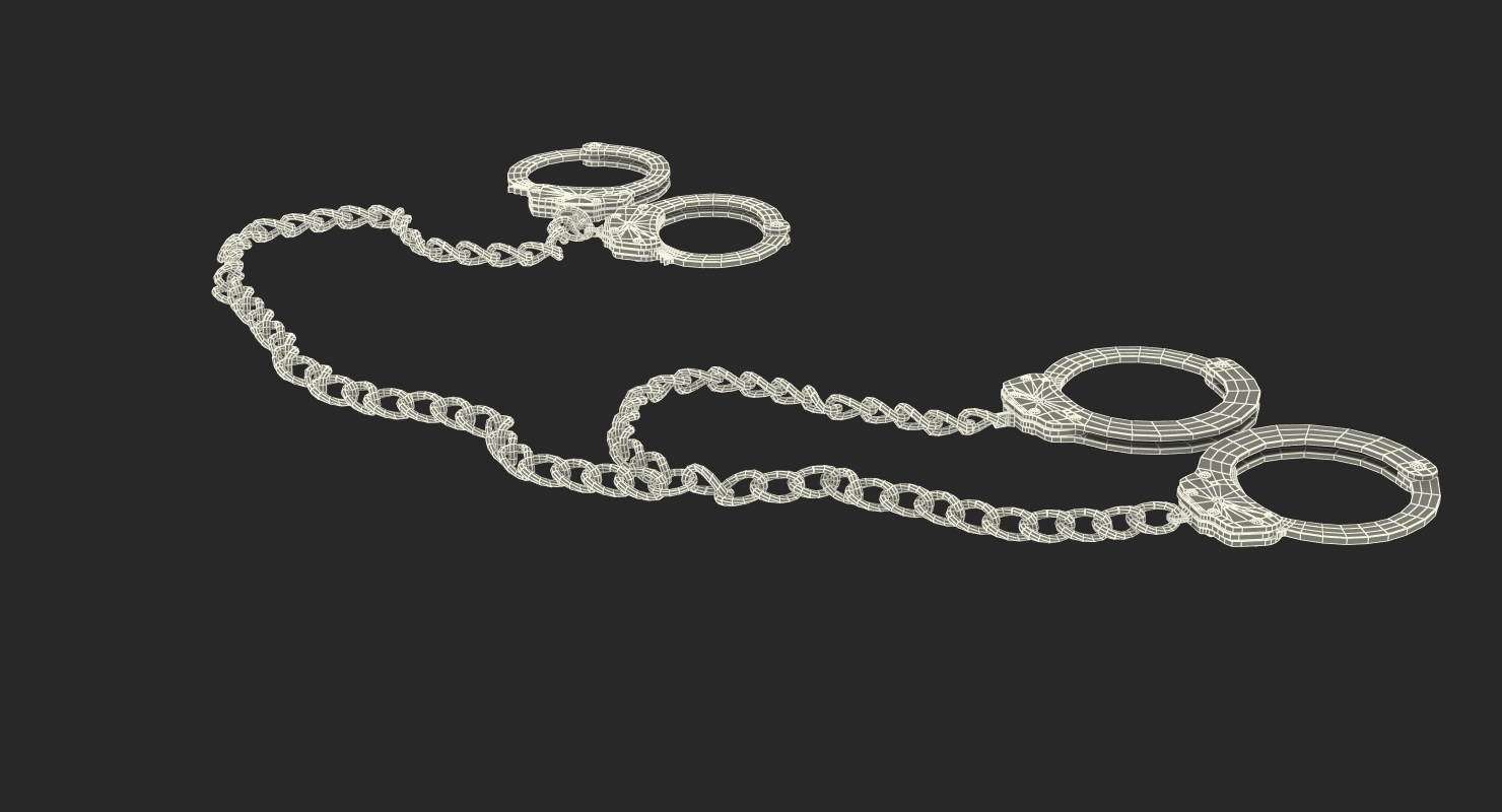 3d handcuffs leg cuffs model