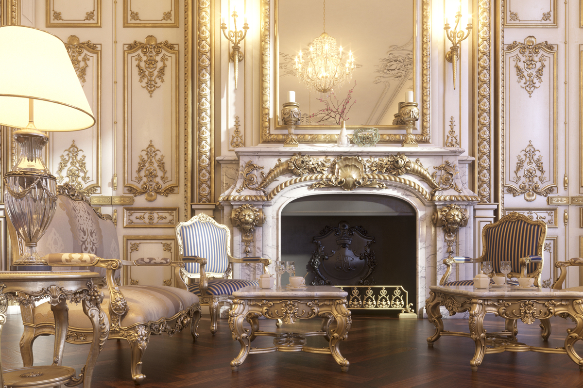 rococo scene dining table max