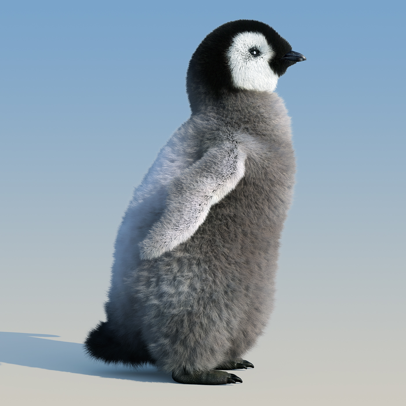 emperor penguin chick fur max