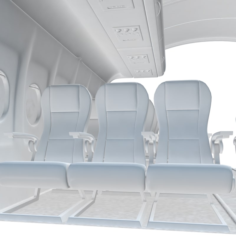 3d model air aircraft cabin