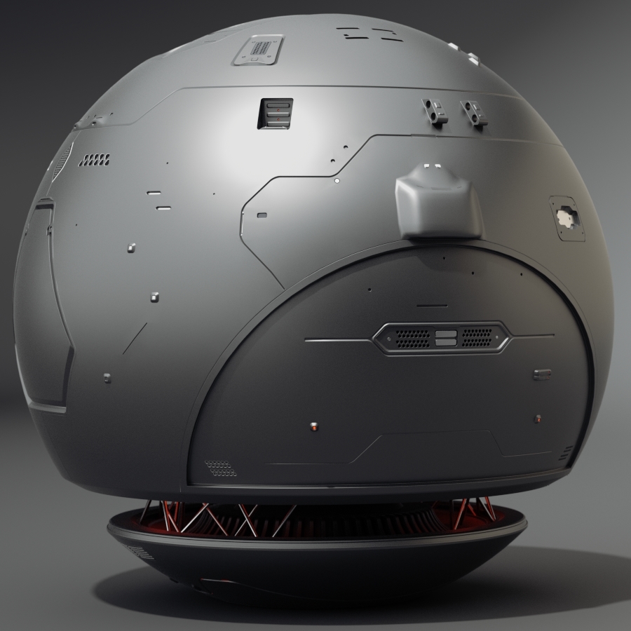 futuristic scaner 3d model