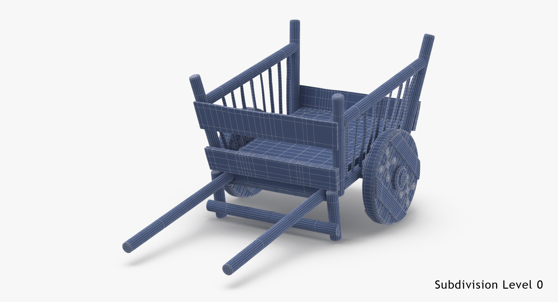 3d model hand cart