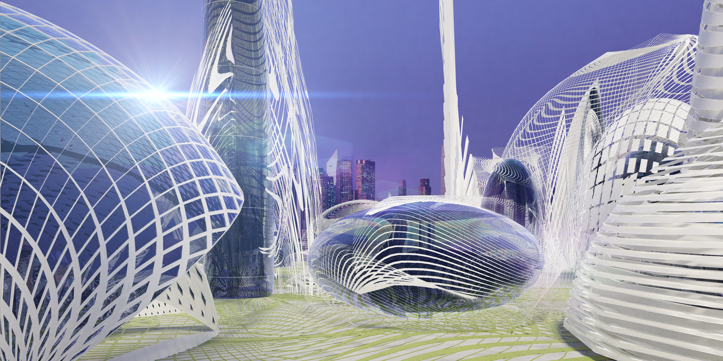 3d modern futuristic model