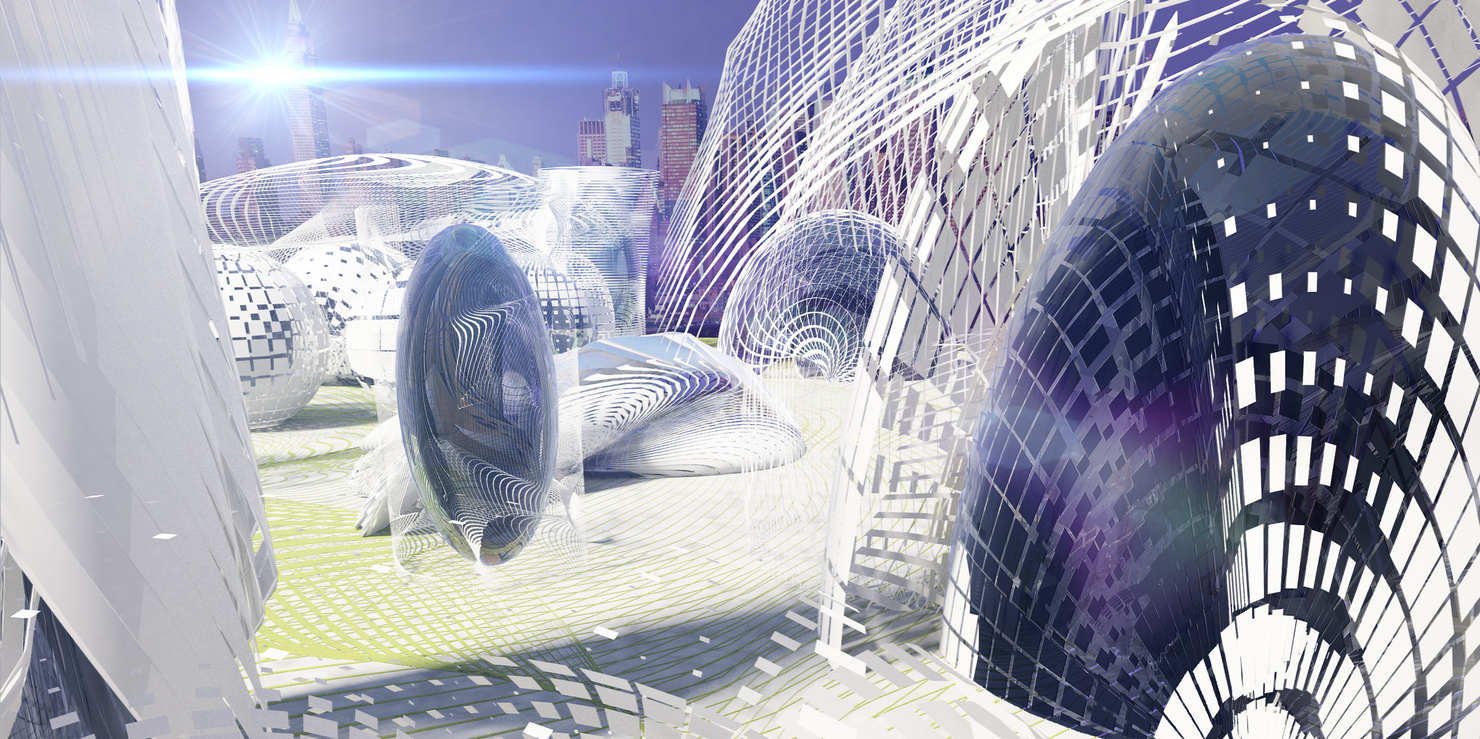 3d modern futuristic model