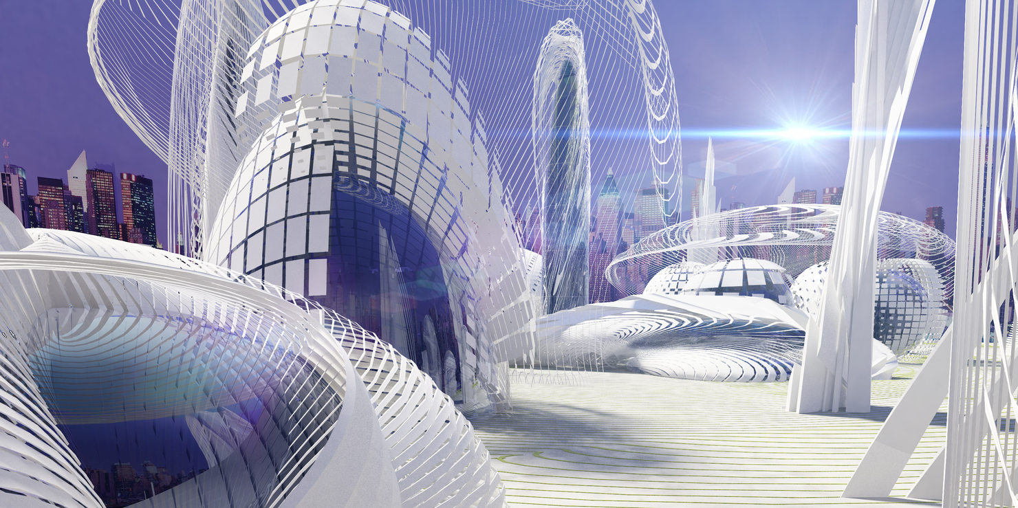 3d modern futuristic model