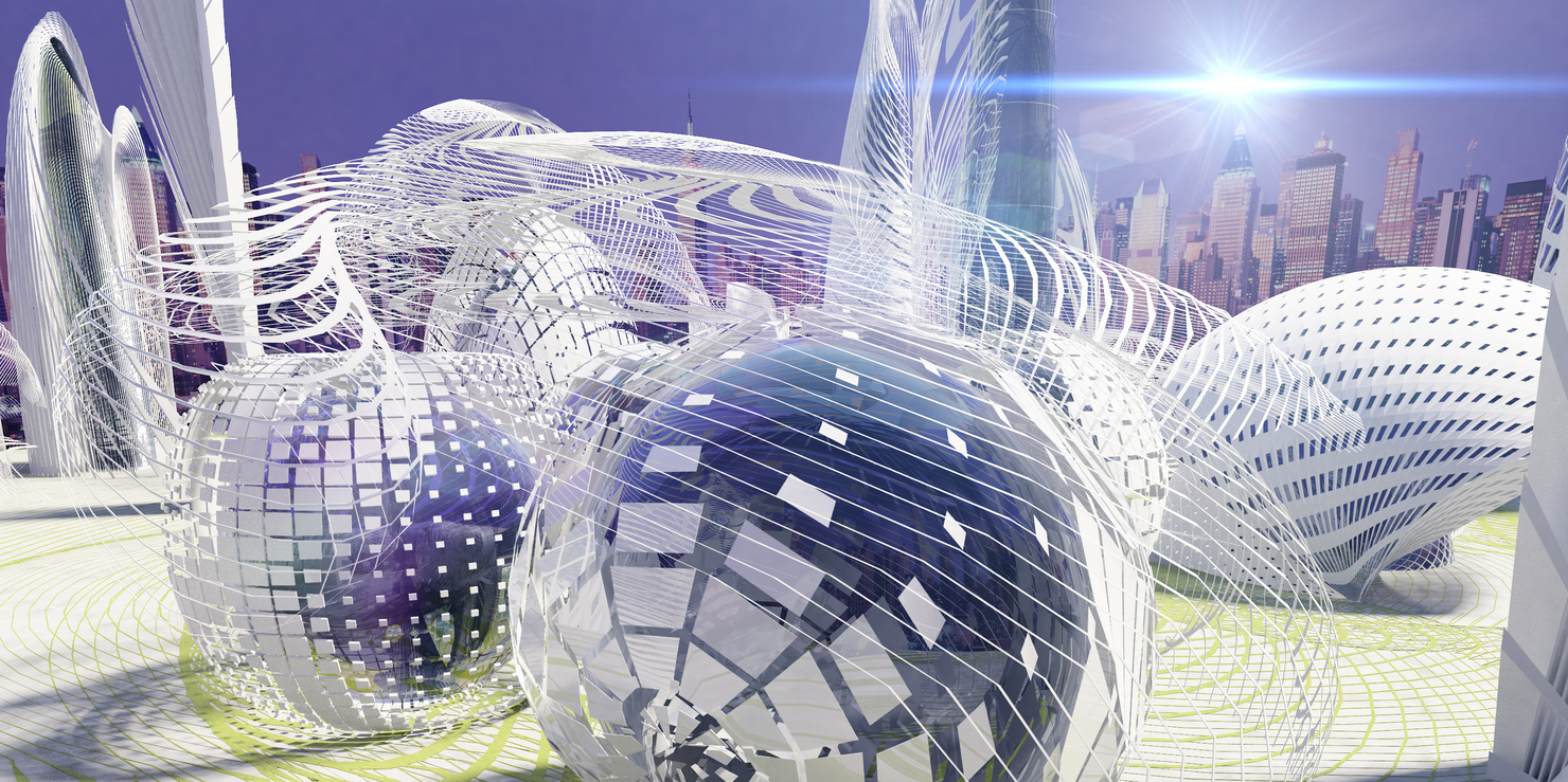 3d modern futuristic model