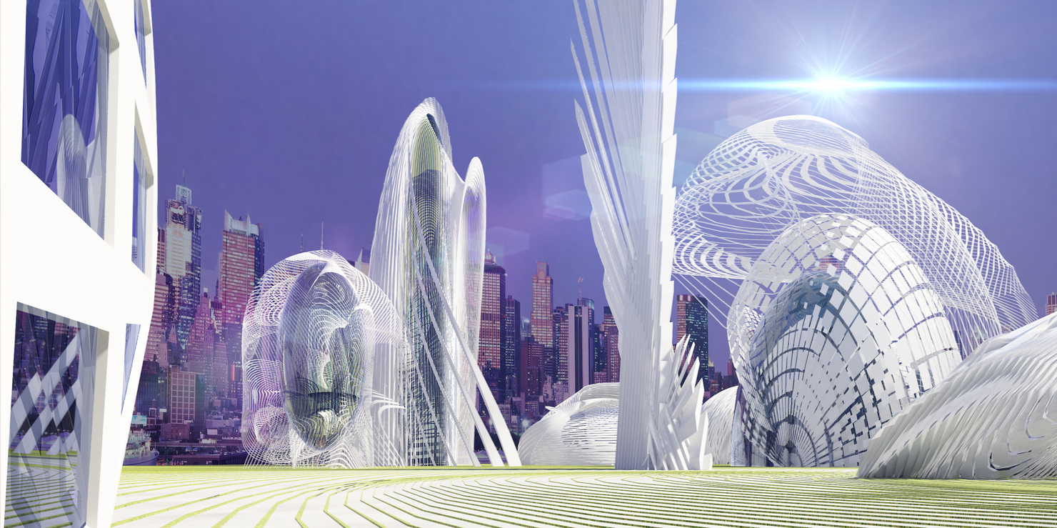 3d modern futuristic model