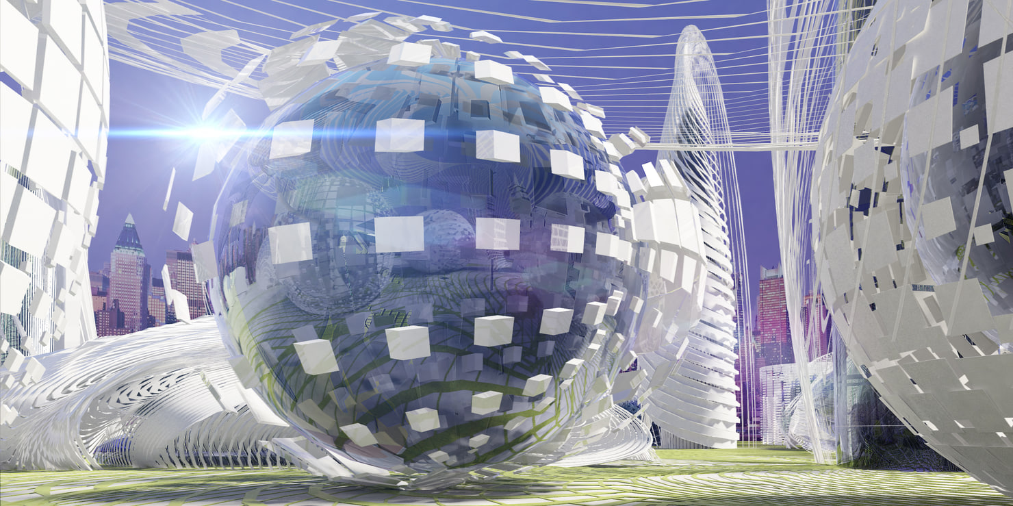 3d modern futuristic model