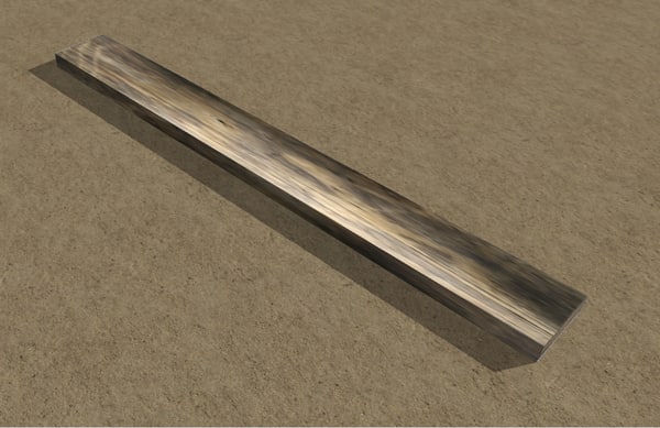 free 3ds mode woodern plank