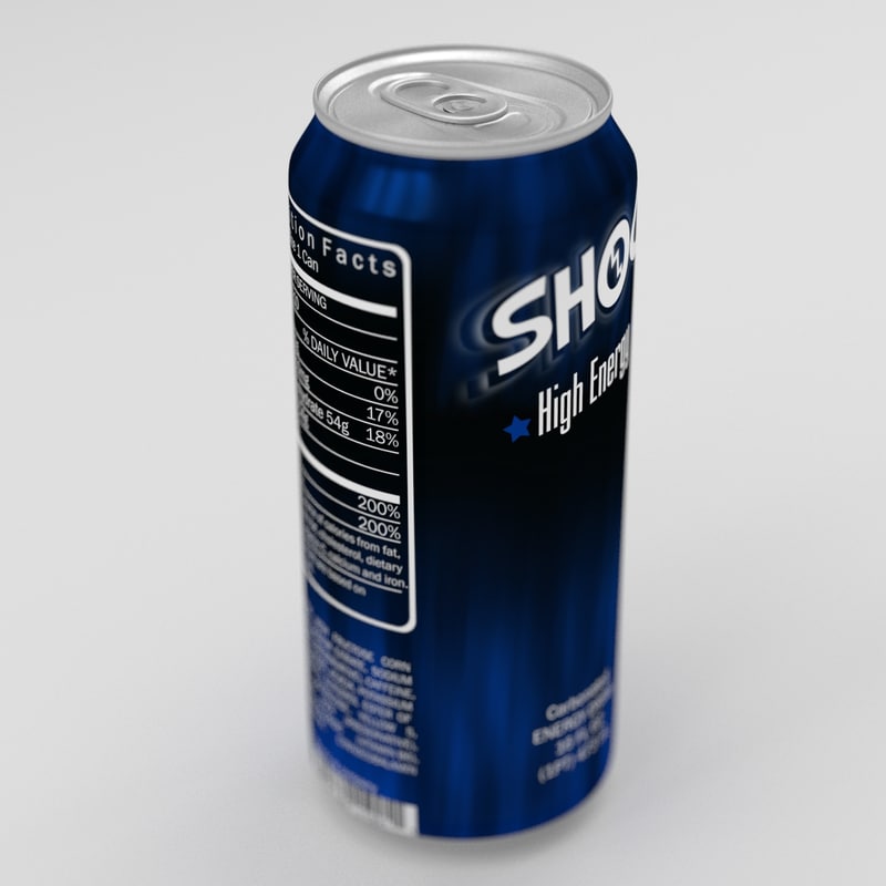 3d obj shock energy drink