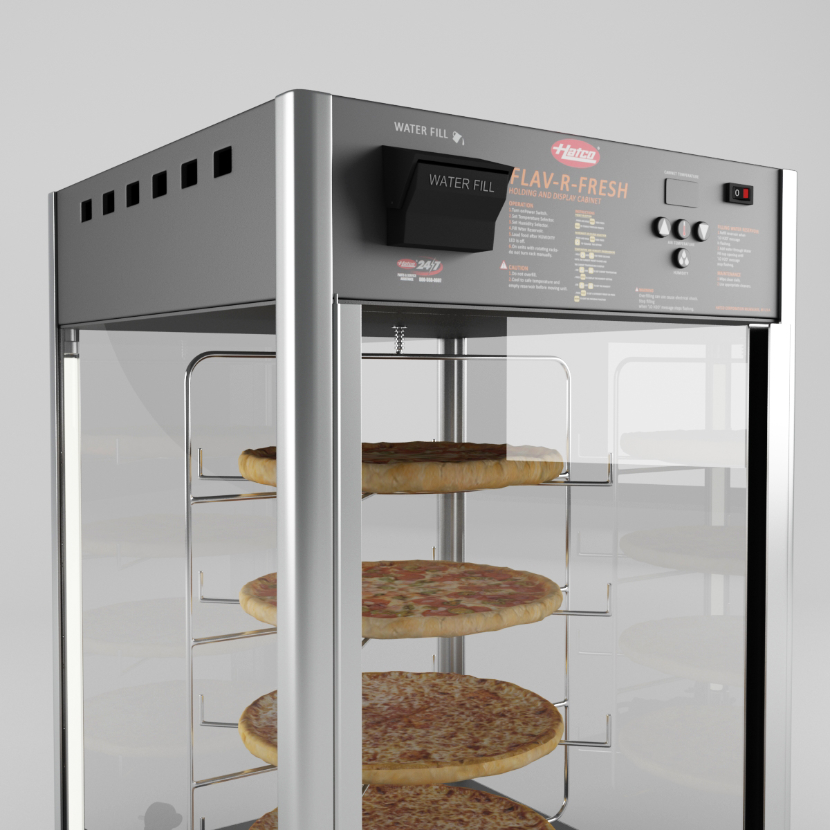 3d pizza warmers model