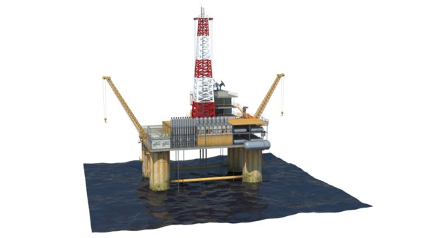 3d model oil platform
