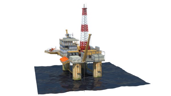 3d model oil platform