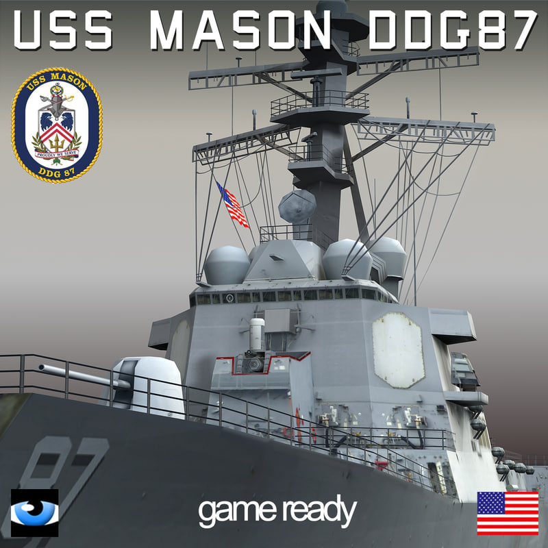 uss mason ddg-87 dd 3d max