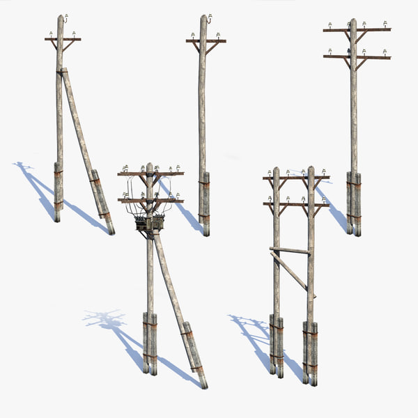Utility Pole 3D Models for Download | TurboSquid