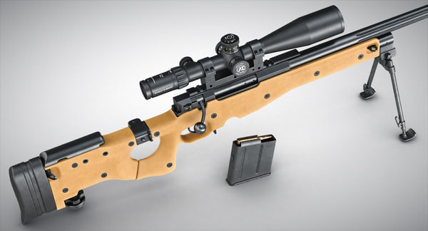sniper rifle l115a3 3d model