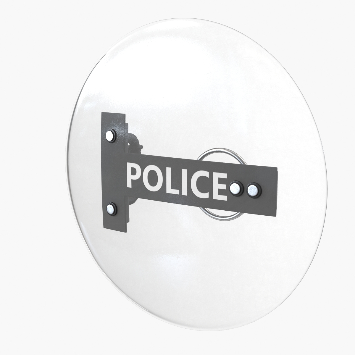 police anti riot shield c4d