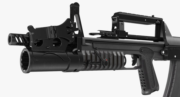 3d model amphibious assault rifle ads
