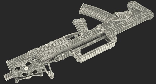 3d model amphibious assault rifle ads
