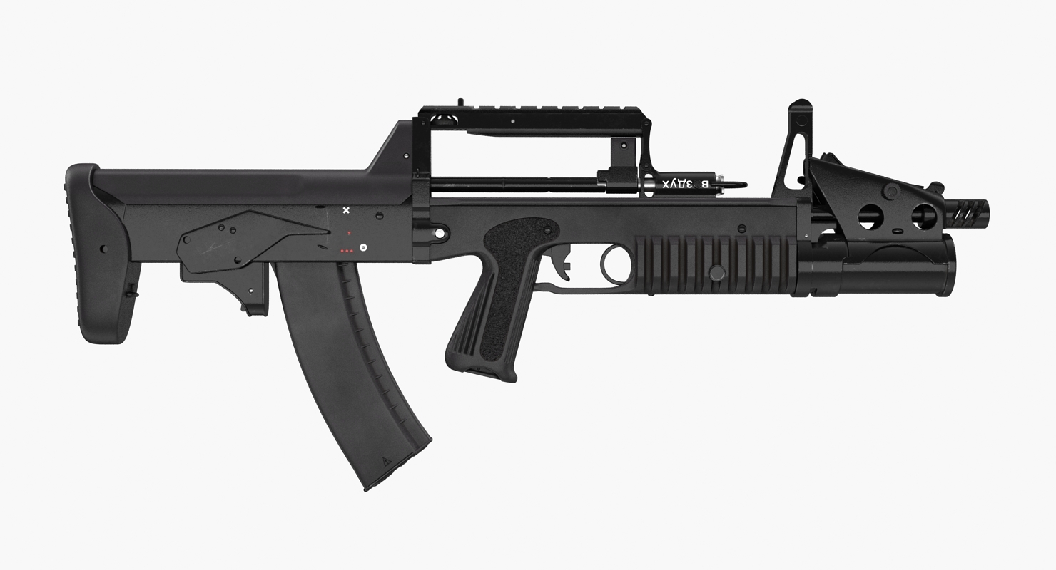 3d model amphibious assault rifle ads